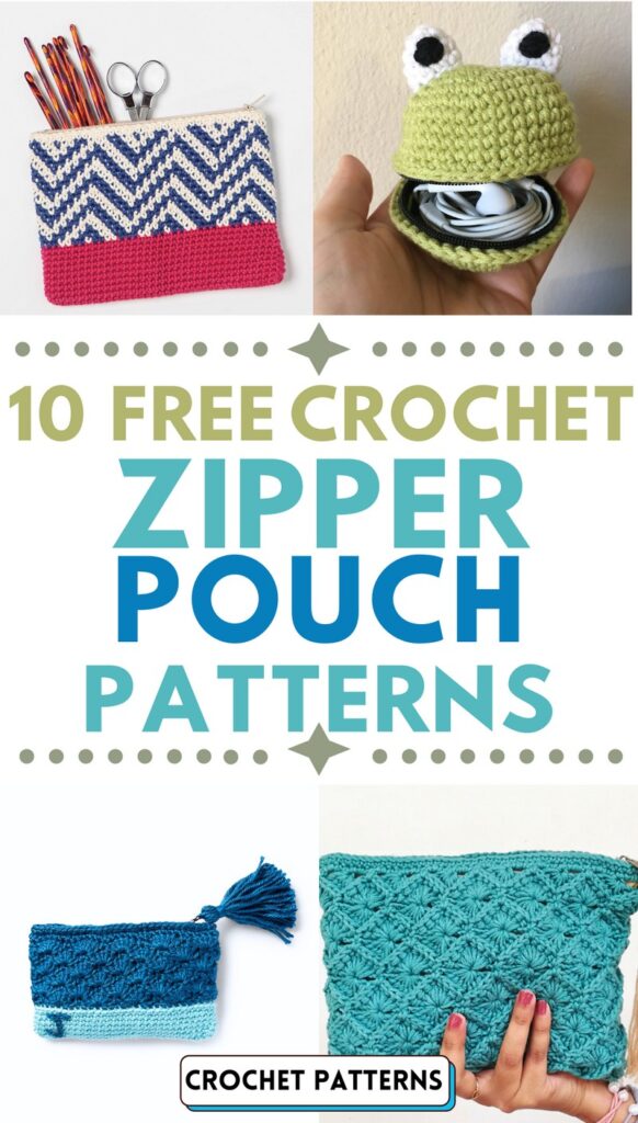 13 Free Crochet Zipper Pouch Patterns