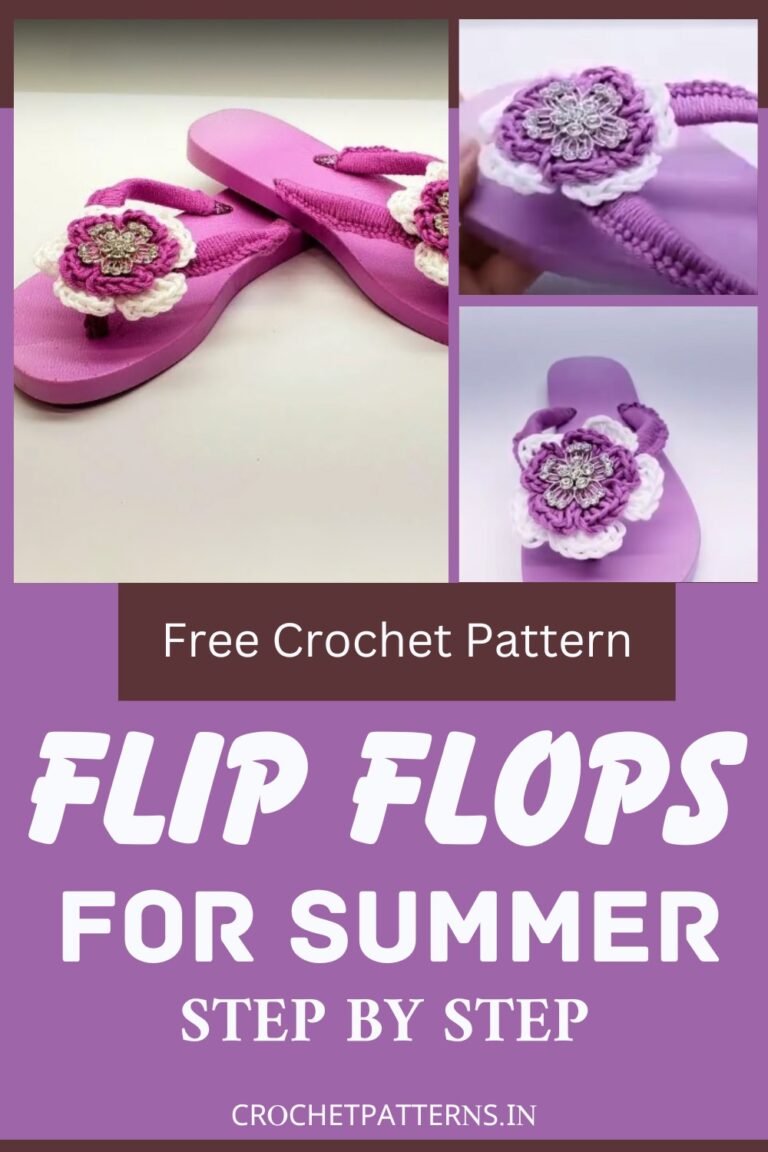 Crochet Flip Flops For Summer Beach Days