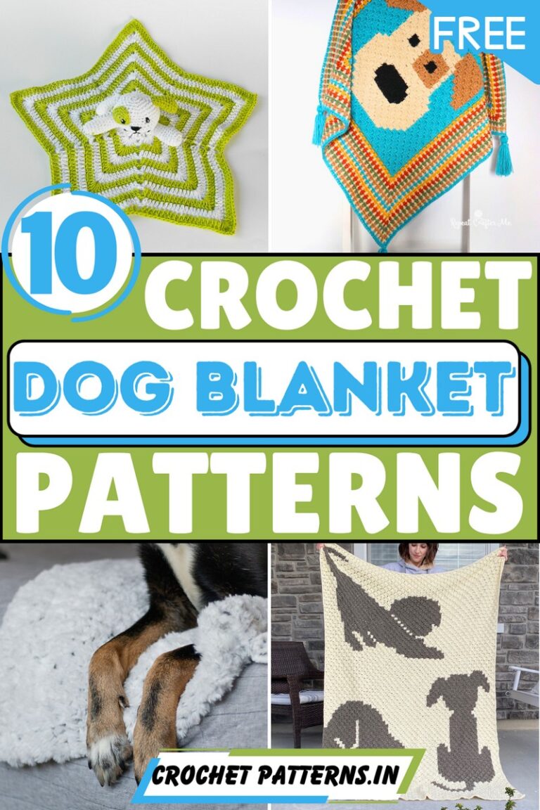 10 Free Crochet Dog Blanket Patterns