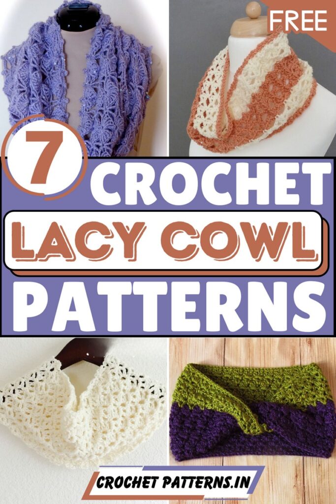Easy And Quick Free Crochet Lacy Cowl Patterns