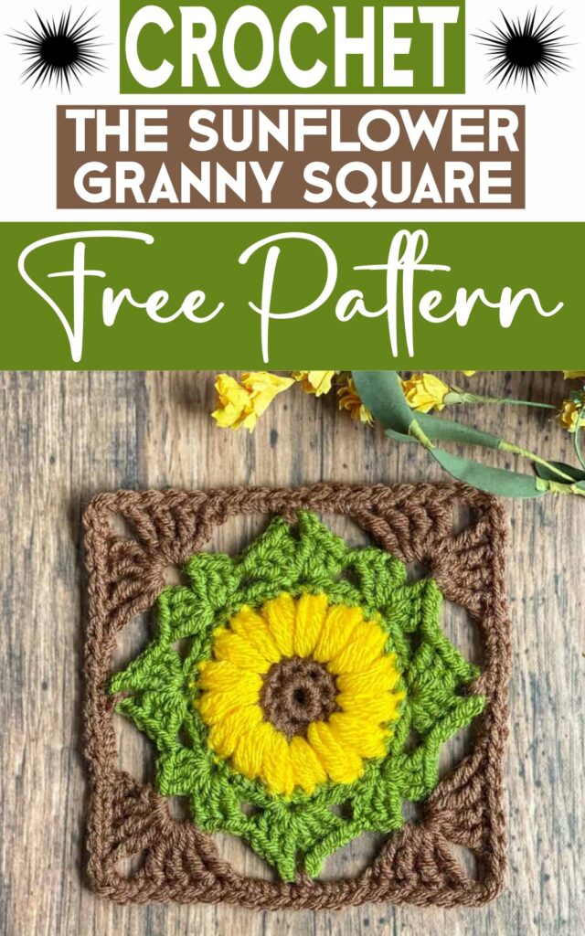 Crochet Sunflower Granny Square Patterns For Crochet Projects