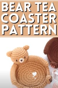 Crochet Bear Tea Coaster Free Pattern