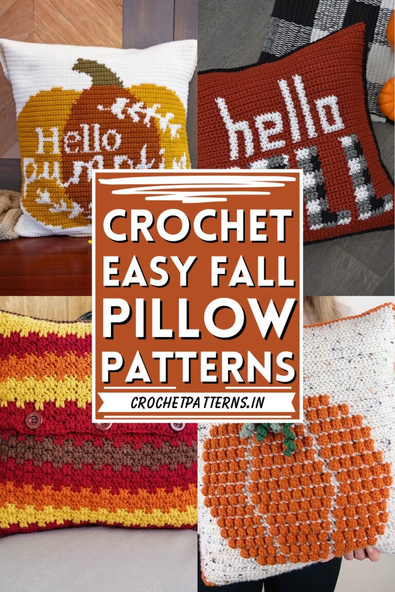 Crochet Fall Pillow Patterns In Different Styles