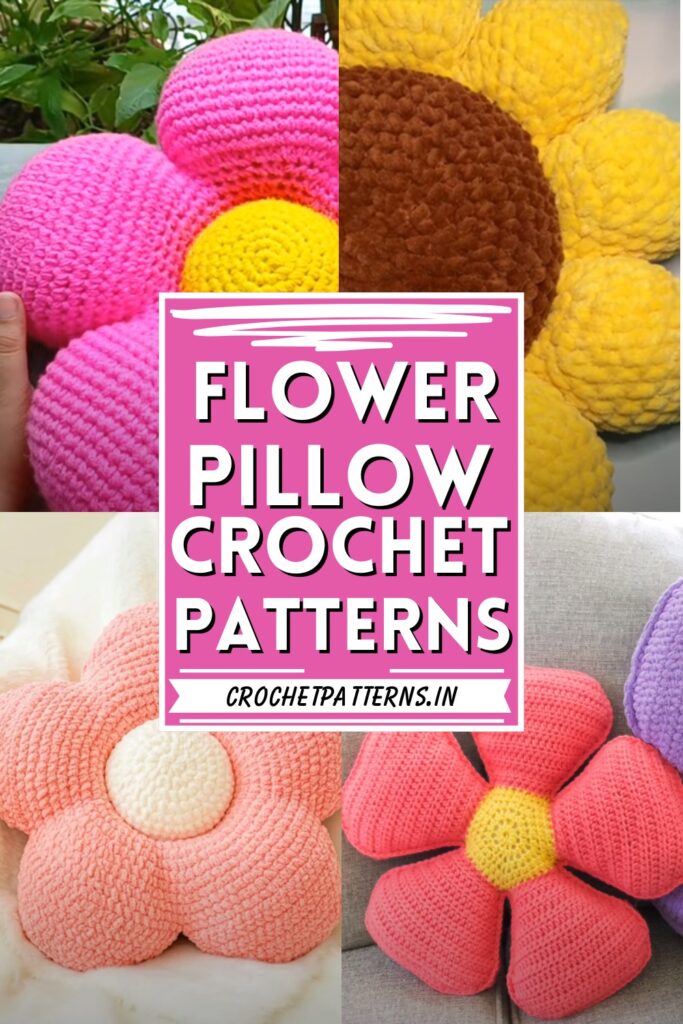 Crochet Flower Pillow Patterns For Springtime Refresh