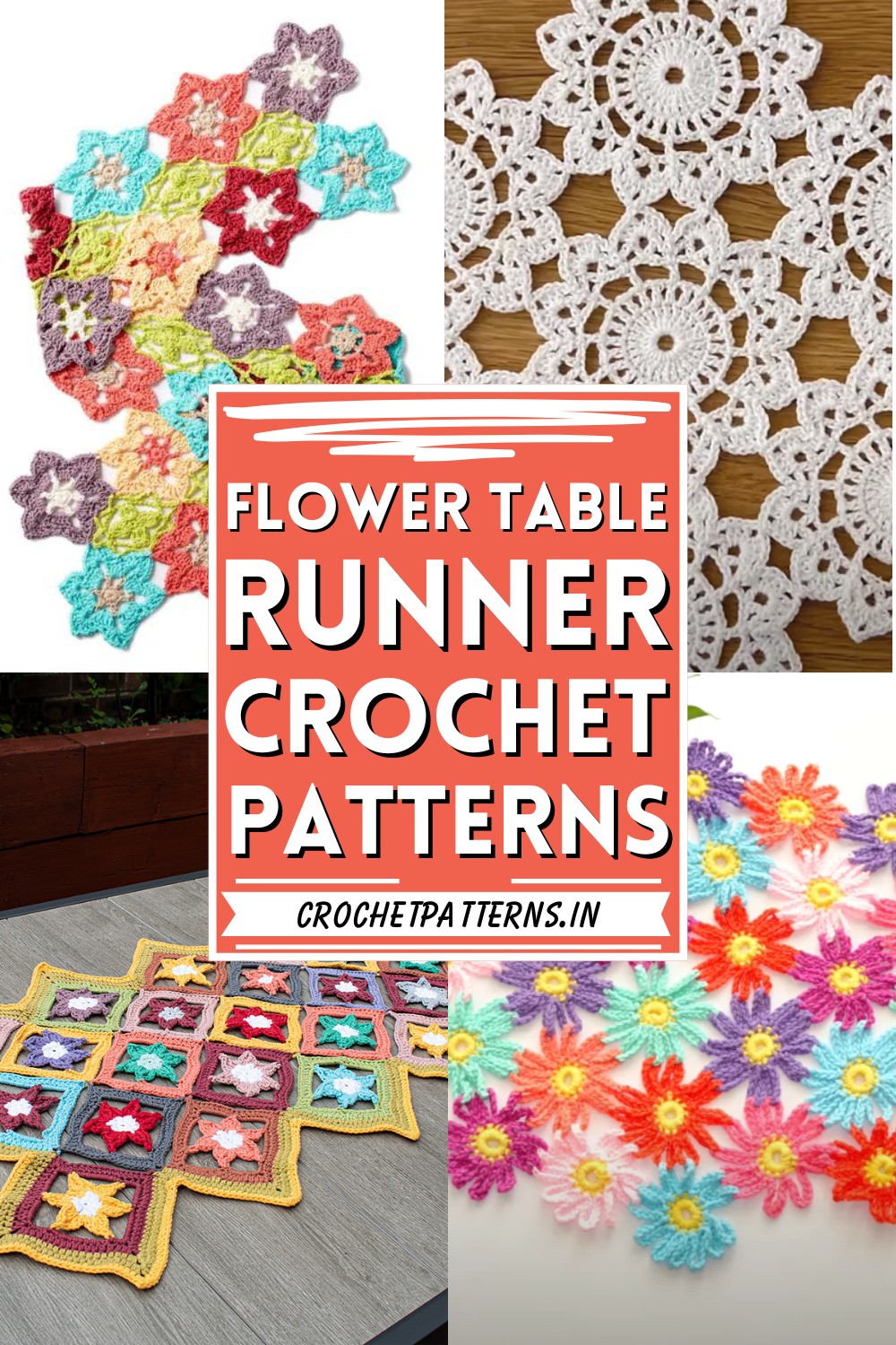 Crochet Flower Table Runner Patterns For Cottagecore Aesthetics