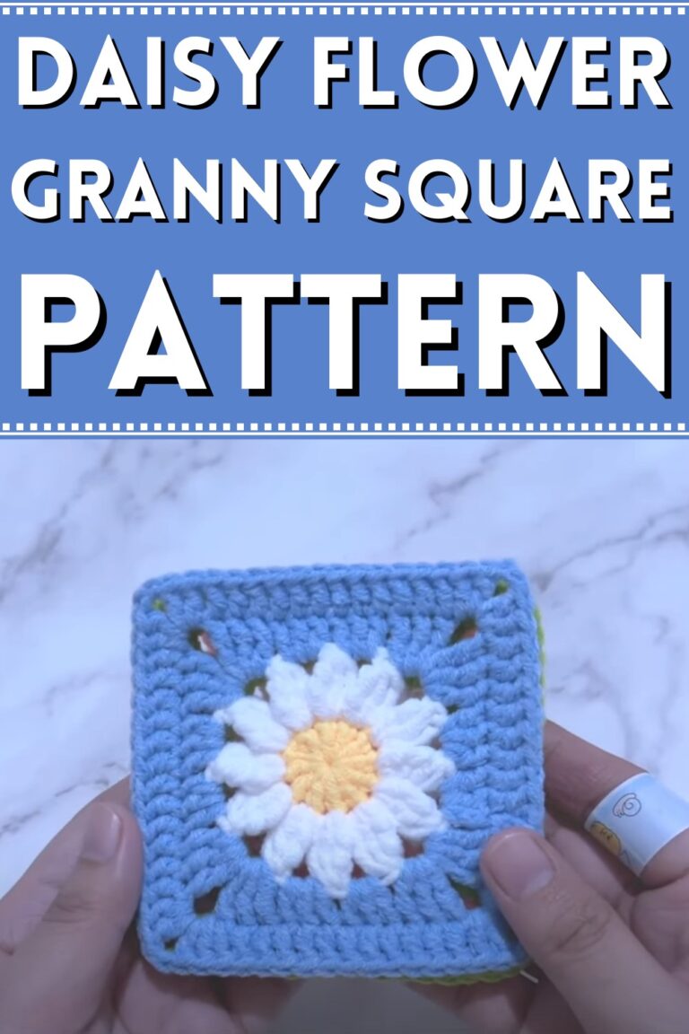 Free Textured Crochet Flower Square Patterns
