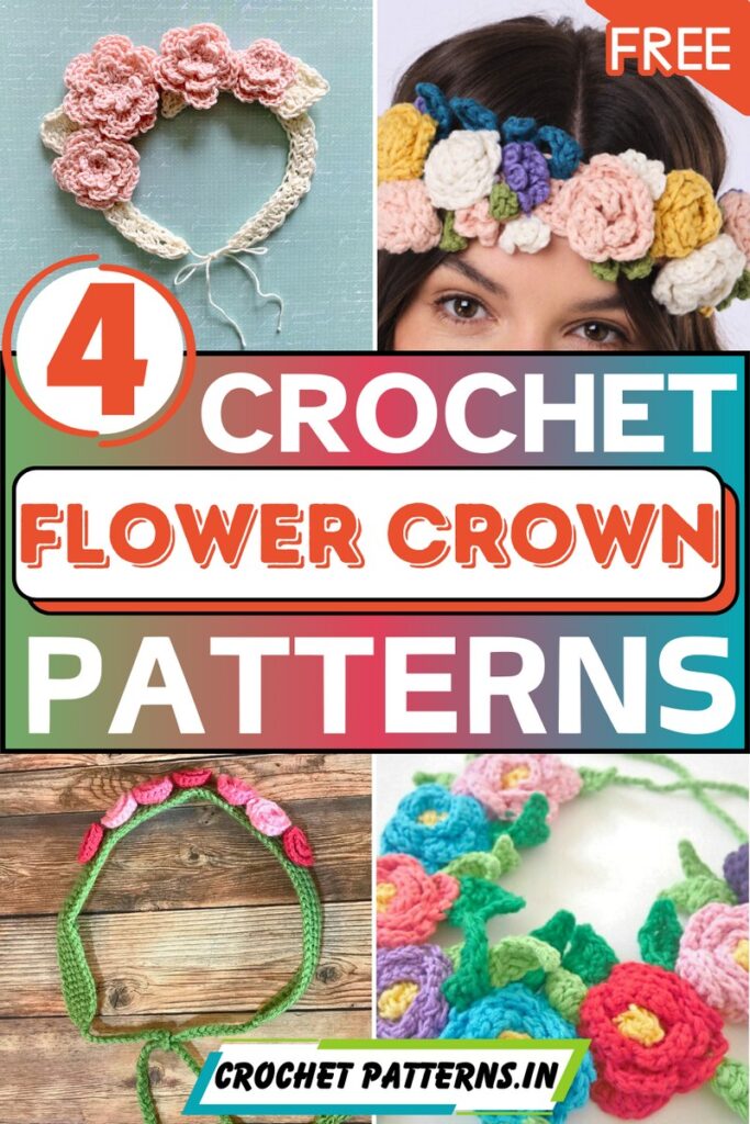 Delicate Lace Crochet Flower Crown Patterns For Fantasy Look