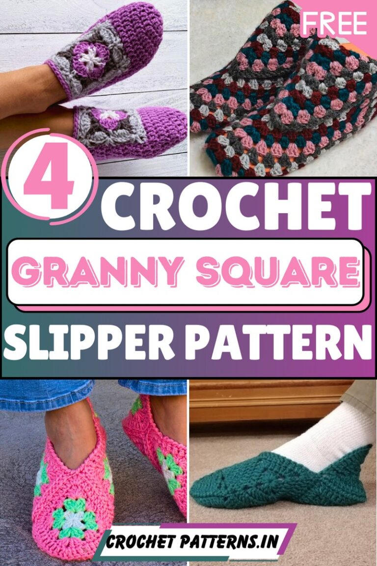 Unique Crochet Granny Square Slippers Patterns For Relaxing Around