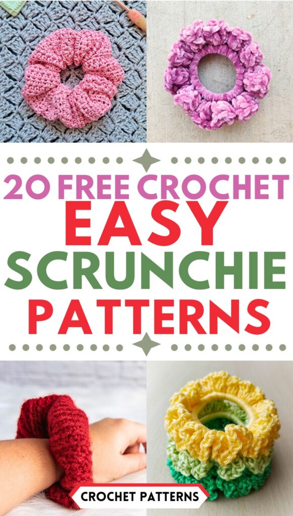 20 Free Crochet Scrunchie Patterns For Beginners