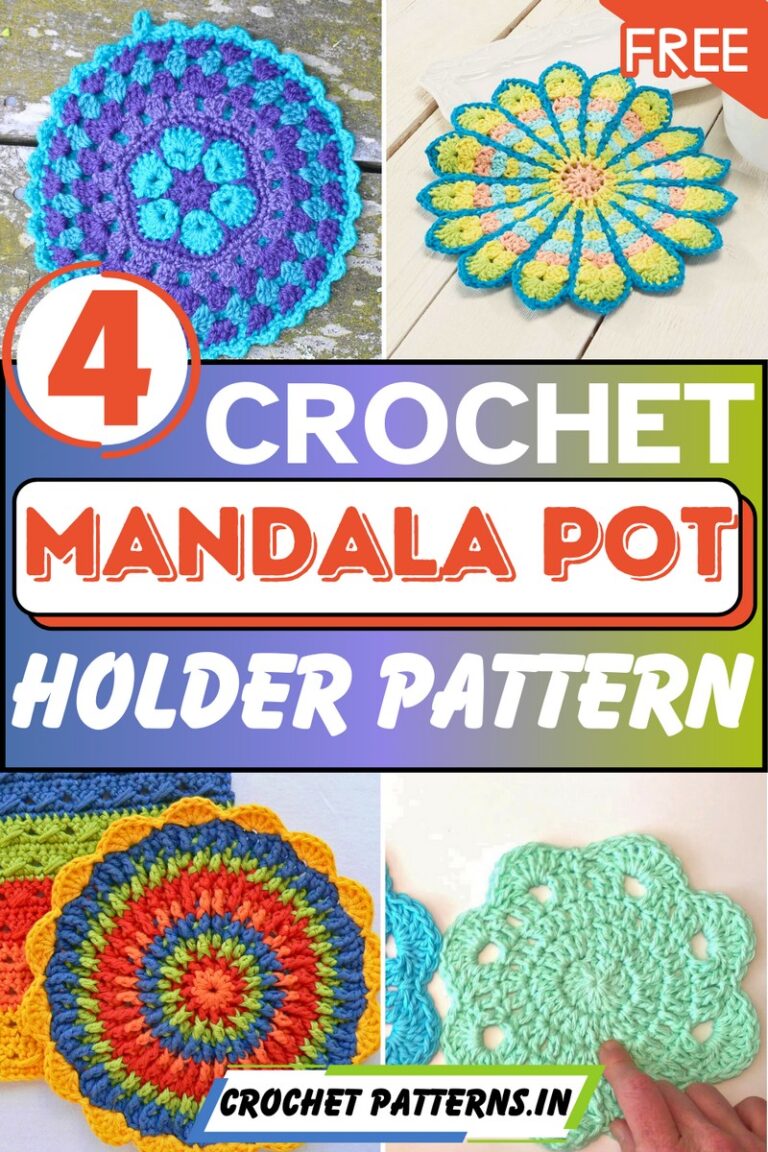 Crochet Mandala Pot Holder Patterns For Colorful Cooking Spaces