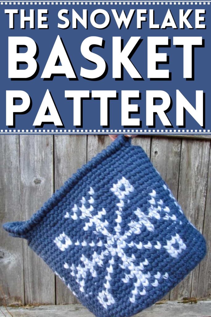 Crochet Snowflake Basket Patterns For Winter Themed Decor