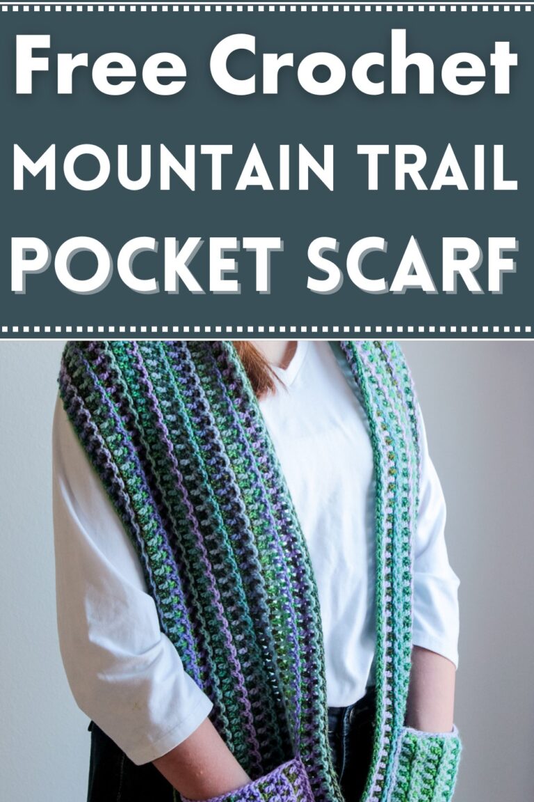 Simple Crochet Pocket Scarf Patterns For Beginners