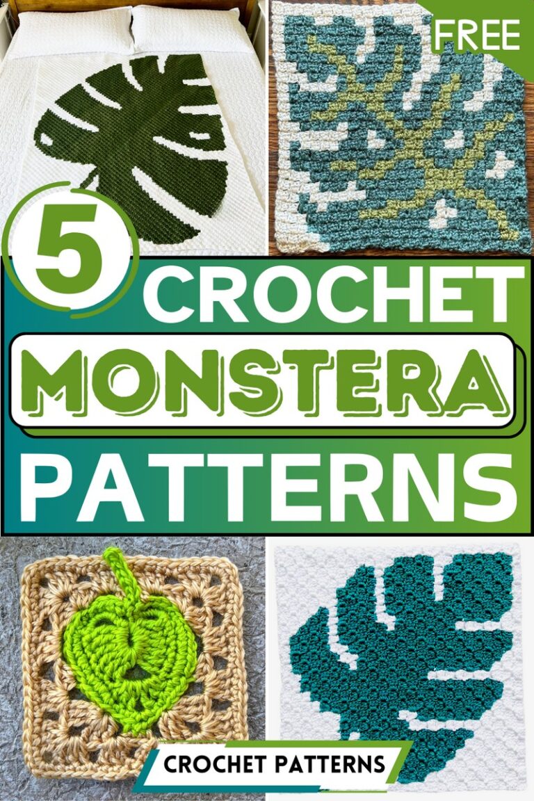 Crochet Monstera Patterns For Home Decoration