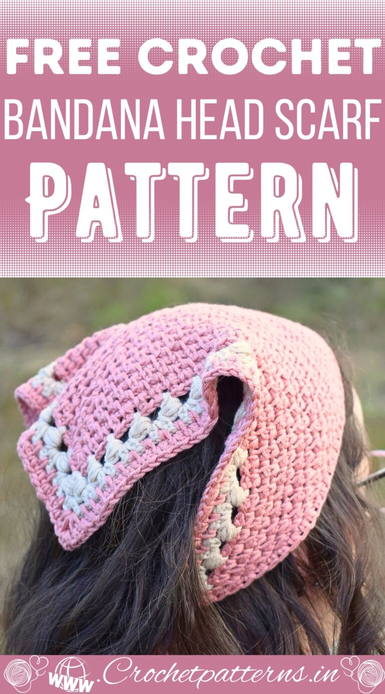 6 Cozy & Warm Crochet Bandana Scarf Patterns