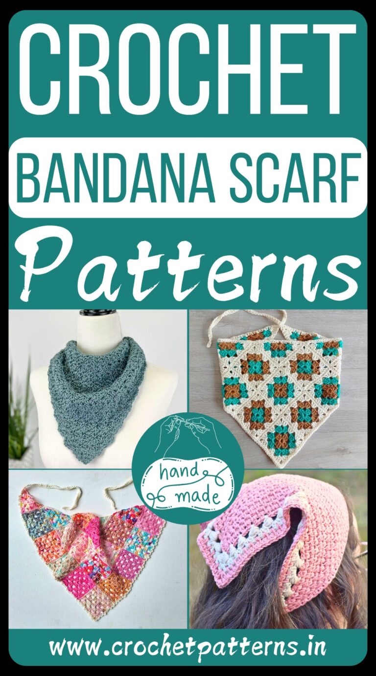 6 Cozy Warm Crochet Bandana Scarf Patterns