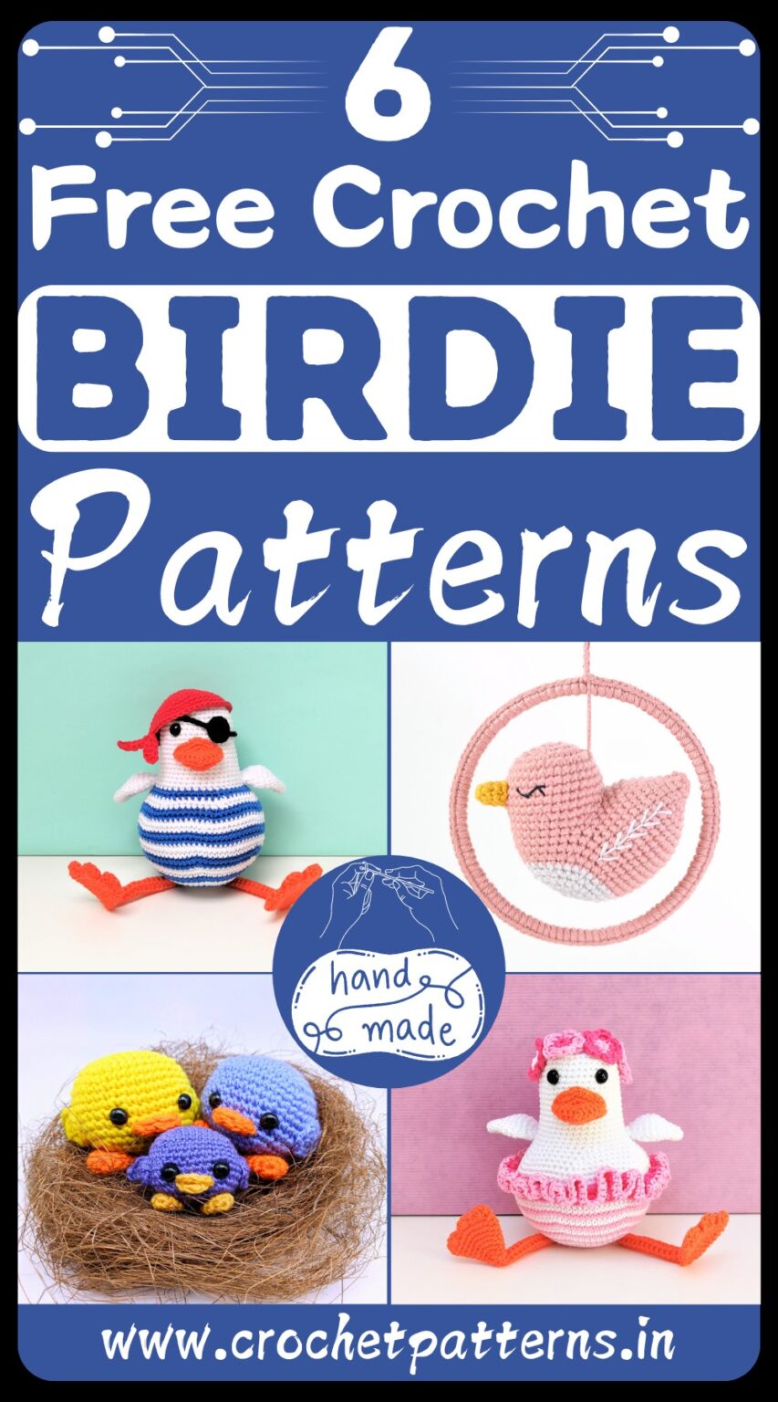 6 Cute & Colorful Crochet Birdie Amigurumi Patterns