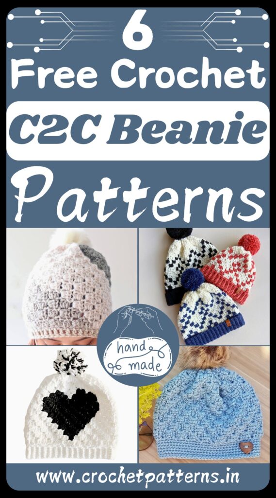 6 Crochet C2C Beanie Patterns For Warm Hugs