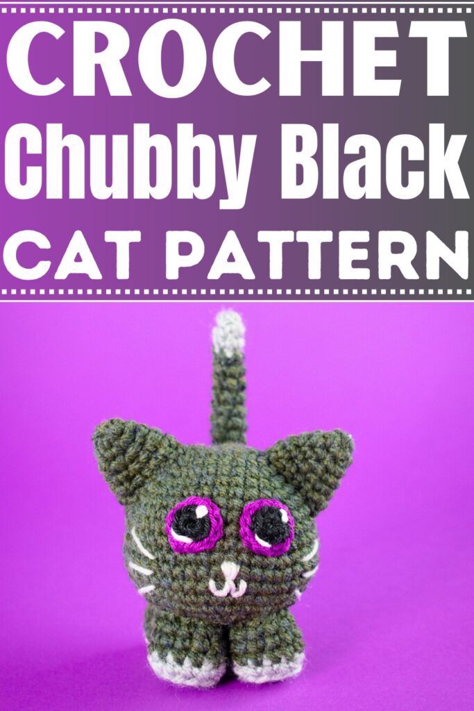 6 Cute Crochet Black Cat With Shiny Eyes Patterns