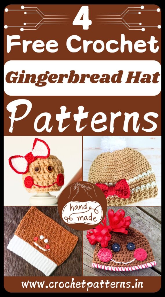 4 Crochet Gingerbread Hat Patterns To Spread Festive Joy Around