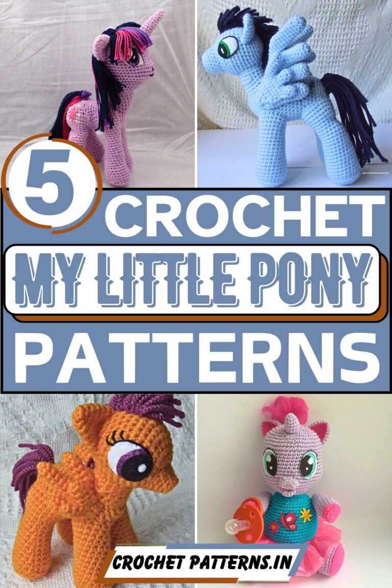5 Easy Crochet My Little Pony Patterns For Kids Toys Collection