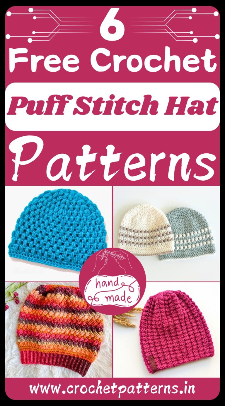 6 Cozy & Comfy Crochet Puff Stitch Hat Patterns