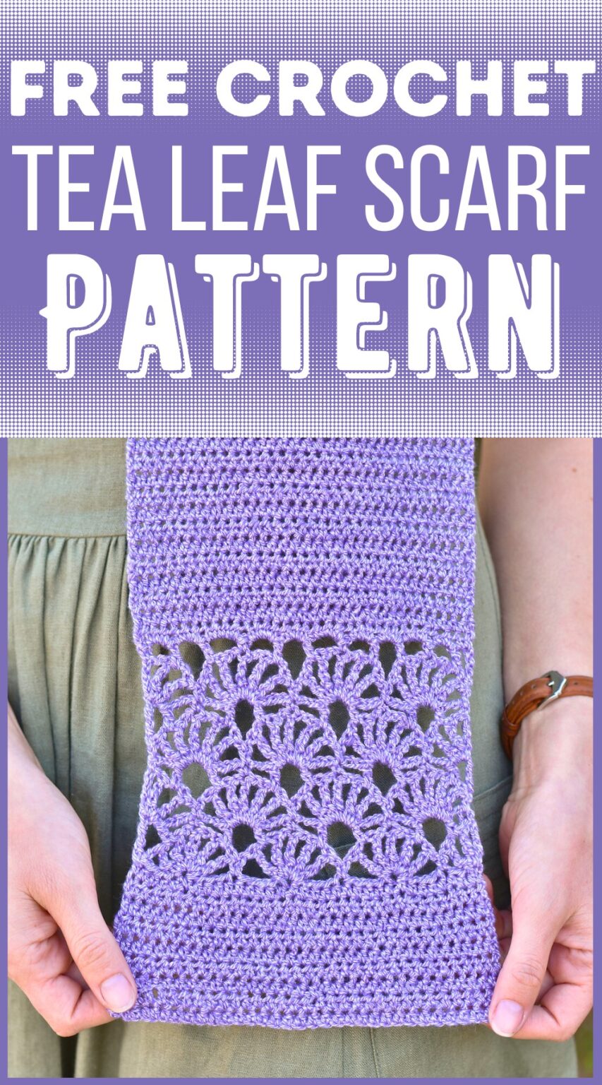 6 Crochet Leaf Scarf Patterns In Different Colors