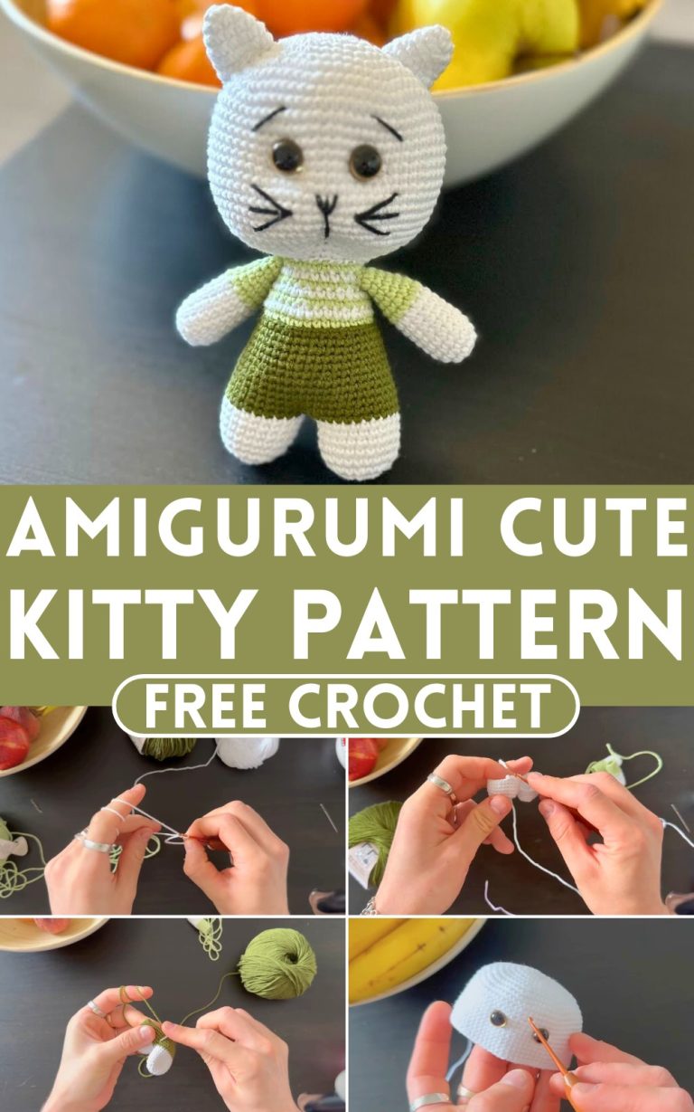 Shiny Cute Crochet Kitty Amigurumi Pattern