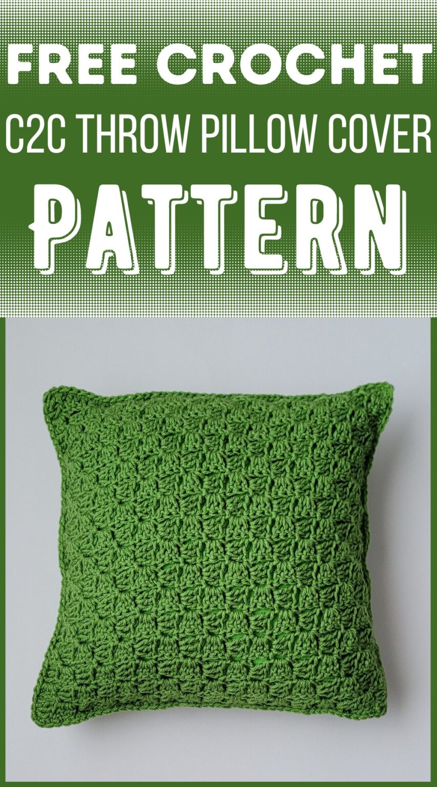 11 Unique Stylized Crochet C2C Pillow Patterns