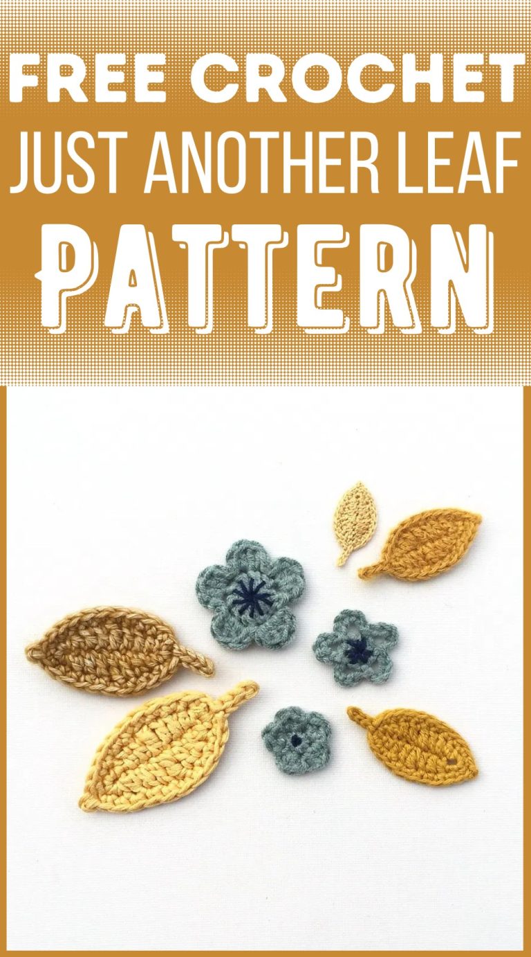 6 Crochet Fall Leaves Appliques Patterns For Stylization