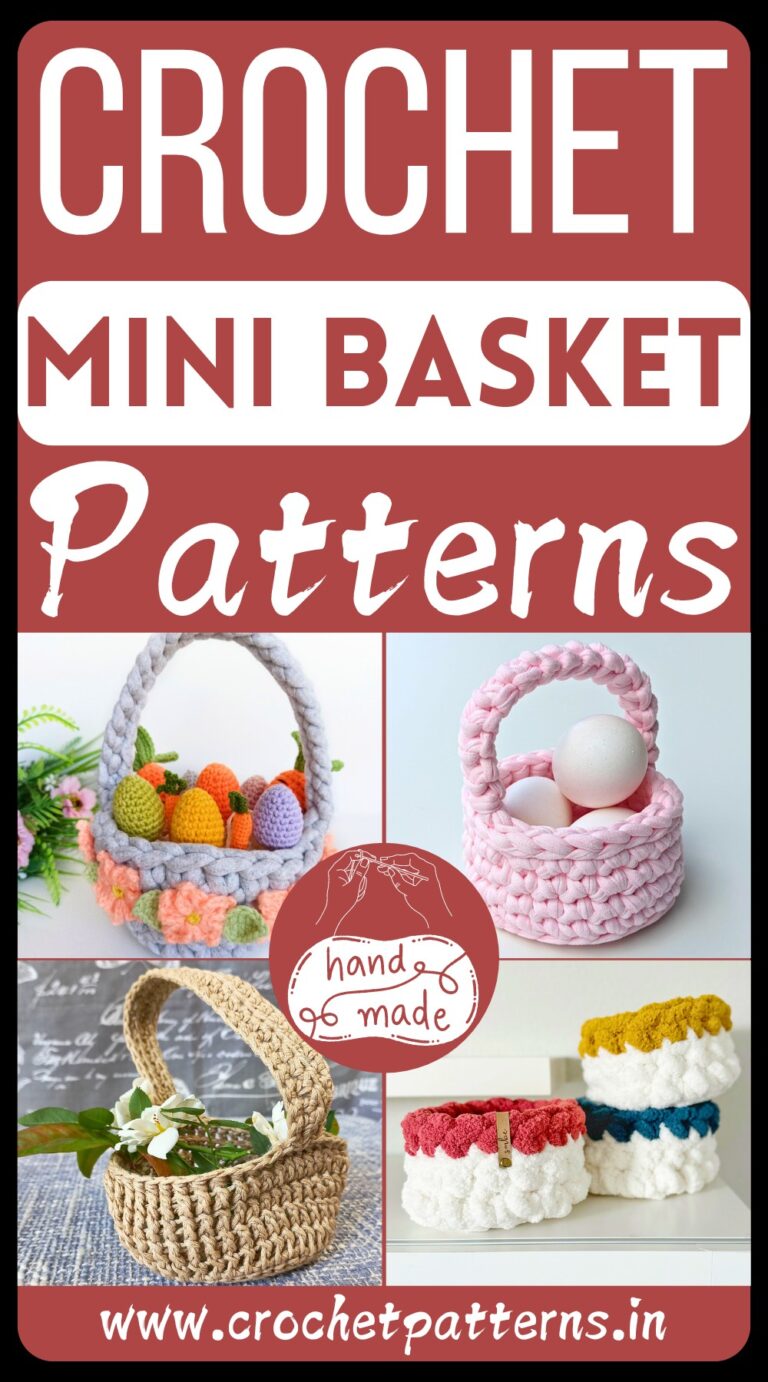 6 Crochet Mini Basket Patterns To Carry Essentials Along
