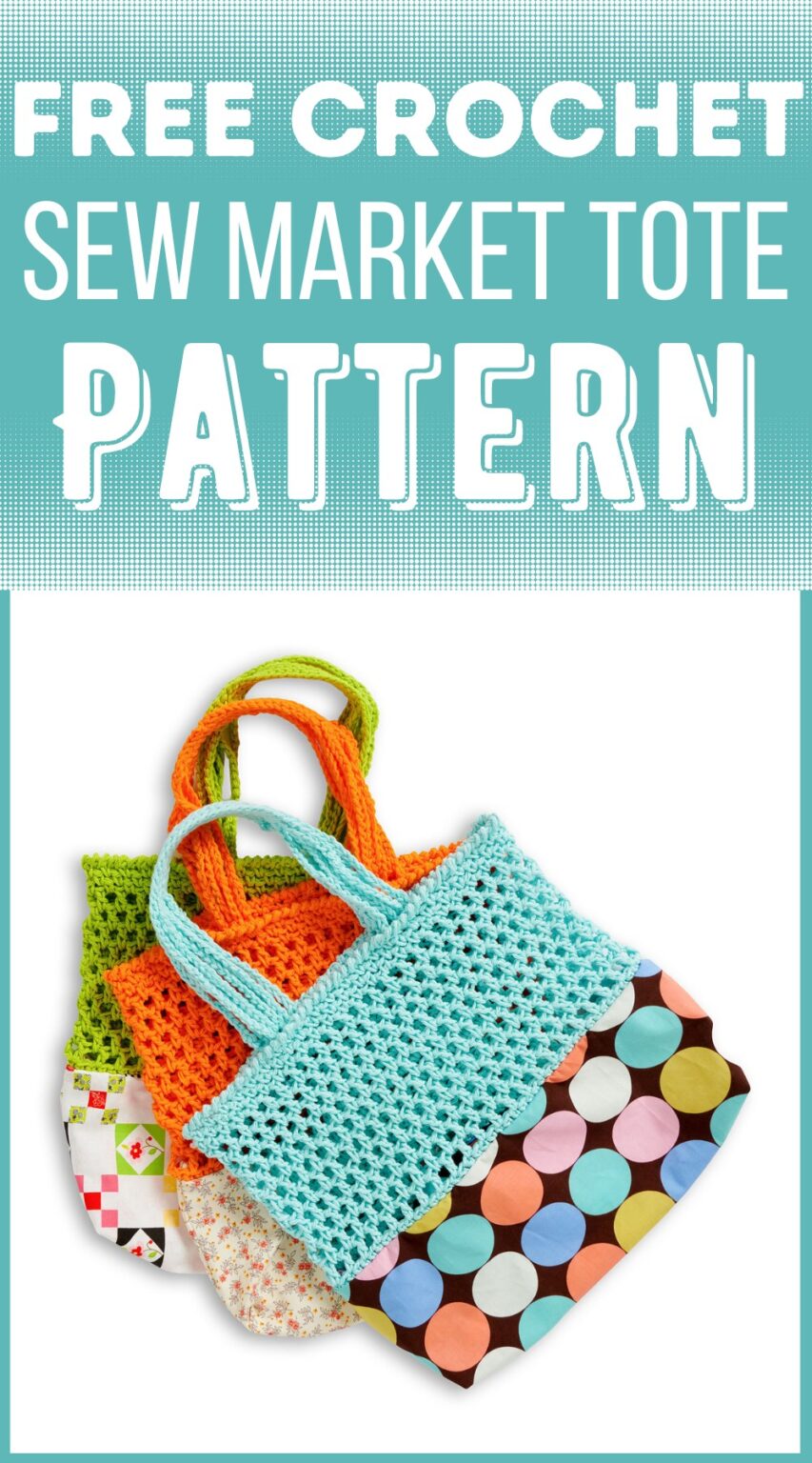 6 Super Crochet Market Tote Patterns In Different Colors