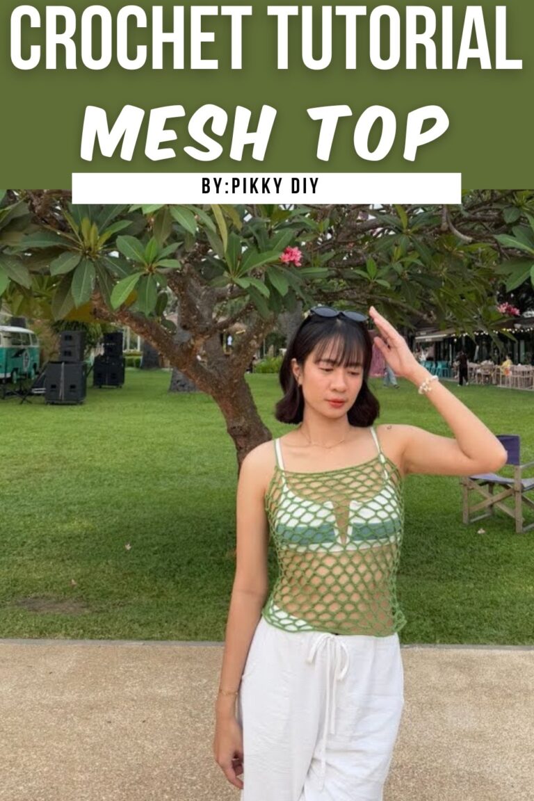 11 Stylish Crochet Mesh Top Patterns For Everyone