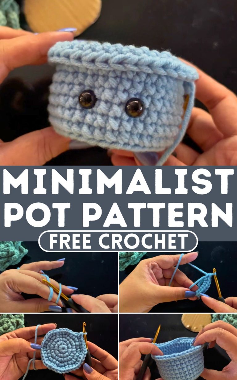 Cute Crochet Minimalist Pot Pattern To Keep Essentials