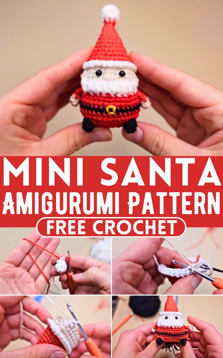 Cutest Crochet Mini Santa Amigurumi Pattern