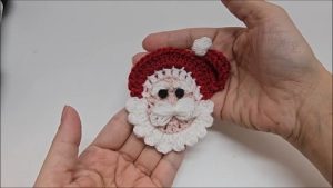 Festive Style Simple Crochet Santa Face Pattern