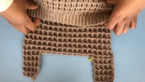 Cozy Crochet Waffle Stitch Sweater Vest Pattern