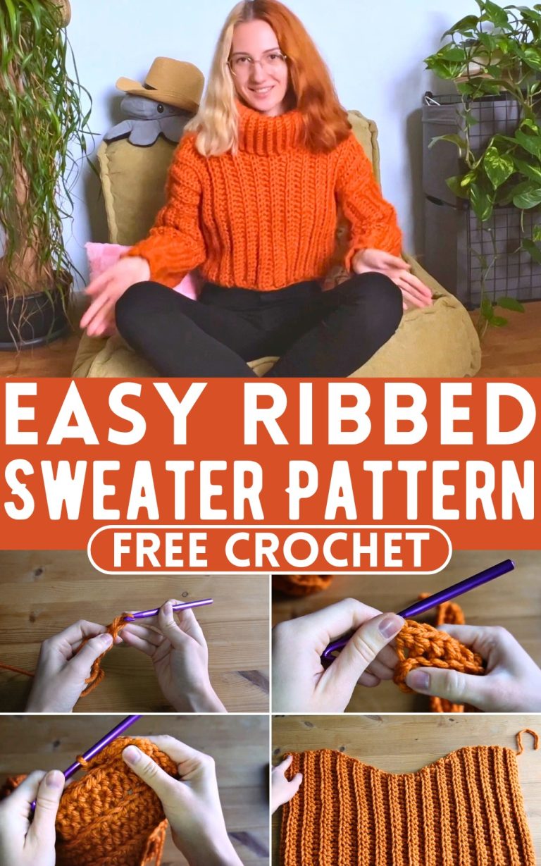 Easy Crochet Ribbed Sweater Pattern Step By Step