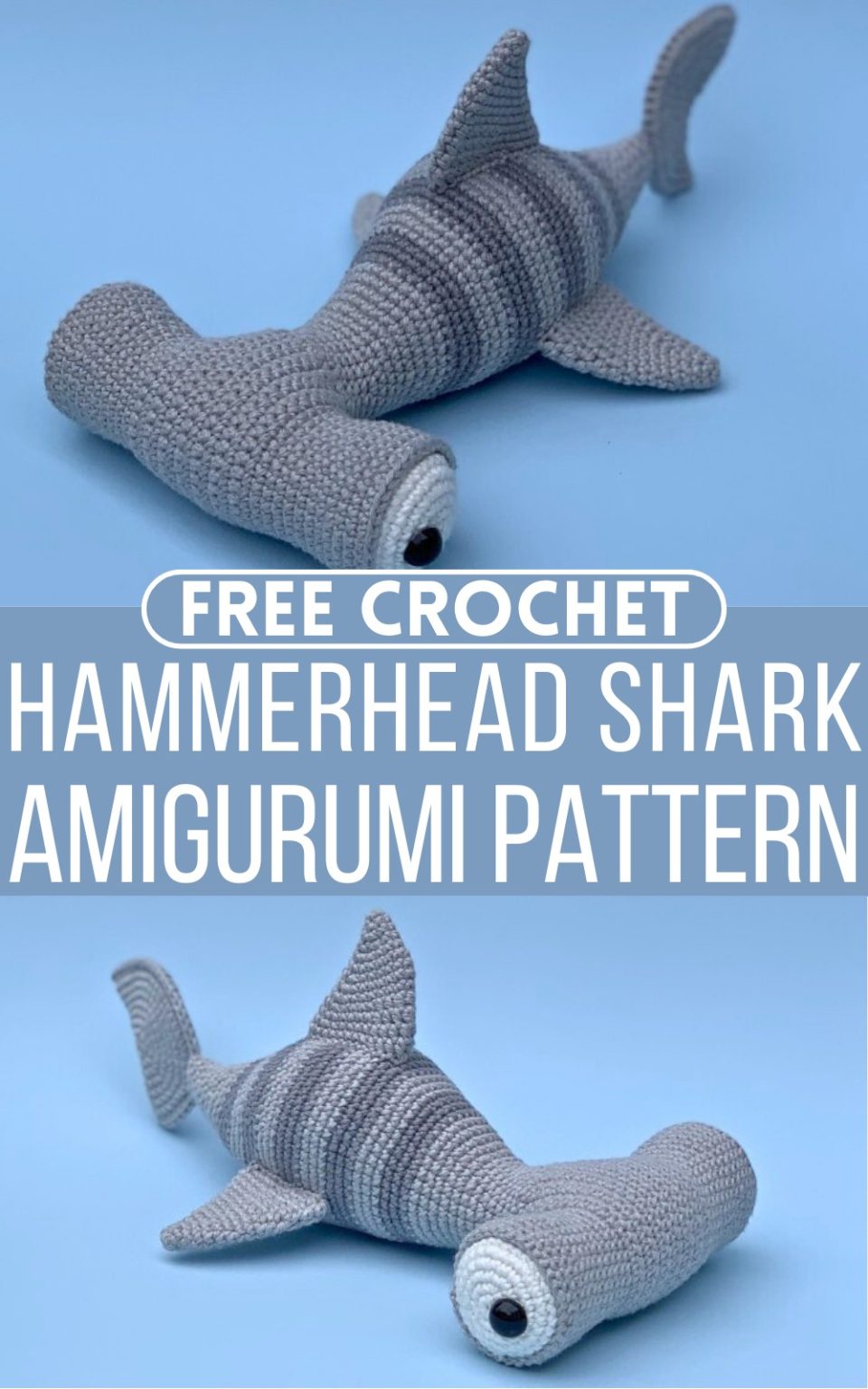5 Cute Huggable Crochet Shark Amigurumi Patterns