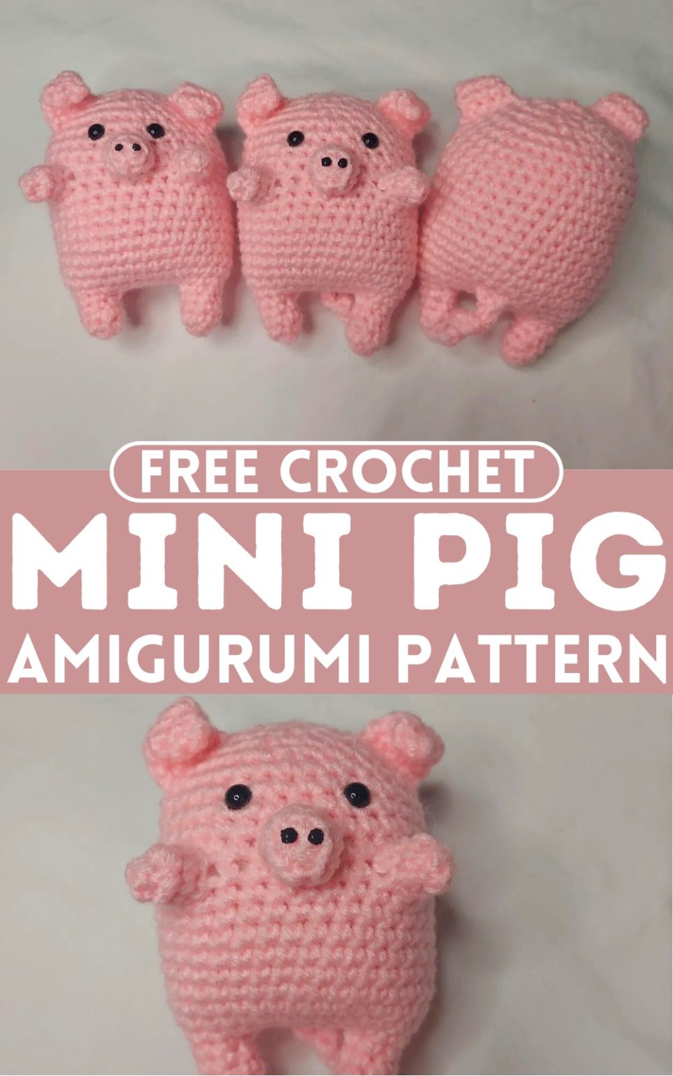 5 Cutest Crochet Mini Pig Amigurumi Patterns