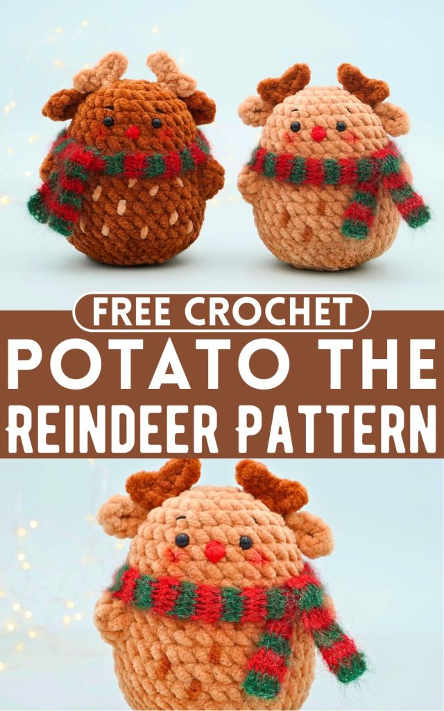 5 Crochet Red Nosed Reindeer Amigurumi Patterns