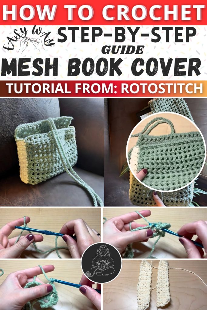 Stylish Crochet Mesh Book Cover A Protection For Your Books