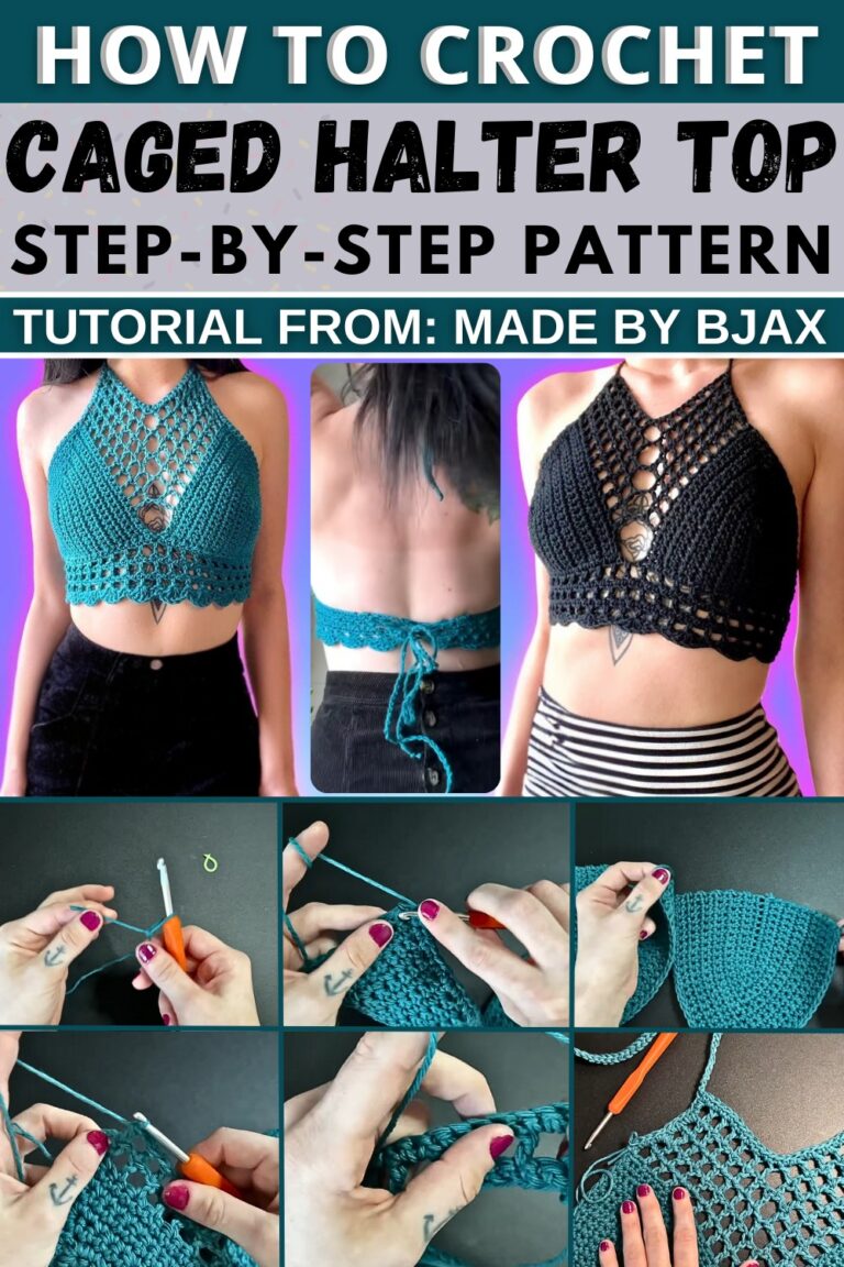 FREE Crochet Project: Trendy Caged Halter Top for Every Body