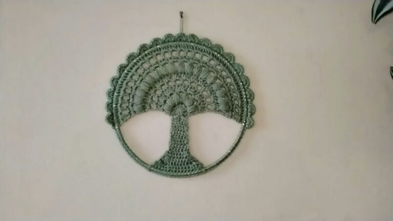 Nature-Inspired Crochet Tree Of Life with Organic Feel