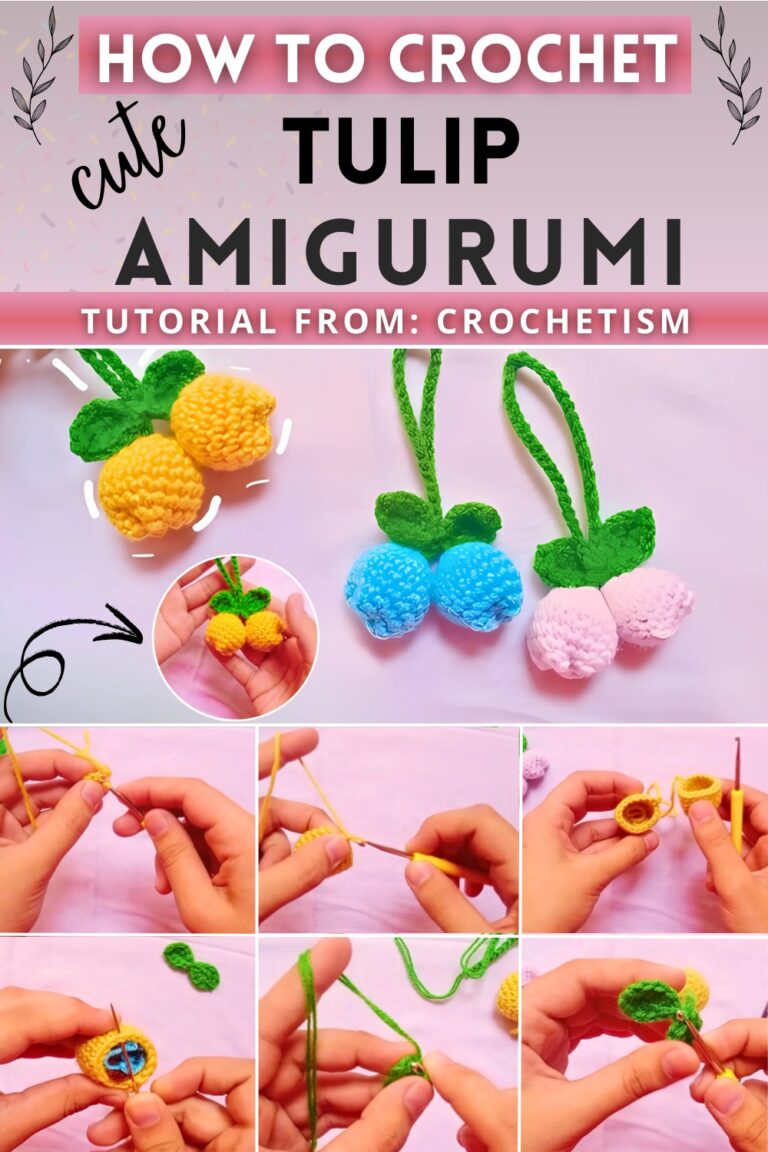 Stylish and Fun Crochet Tulip Keychain Pattern to Try