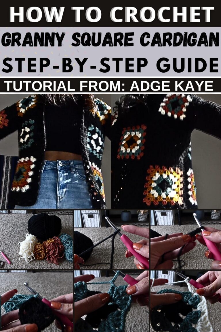Colorful Comfort: Free Granny Square Cardigan Crochet Tutorial