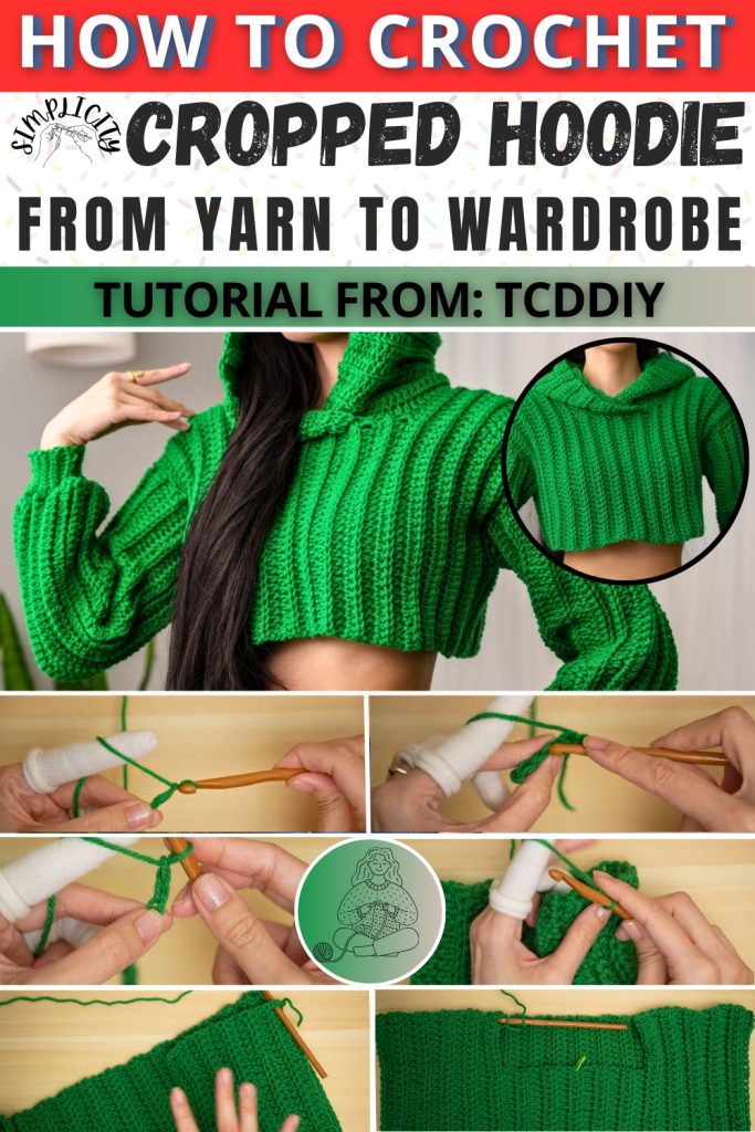 Crochet Cropped Hoodie Pattern For Layering Pieces