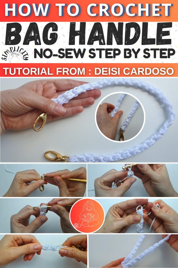 No-sew Crochet Bag Handle Pattern For Everyday Bags