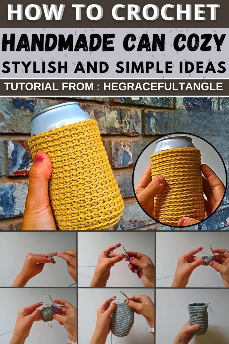Sip with Flair: Free Handmade Can Cozy Crochet Pattern