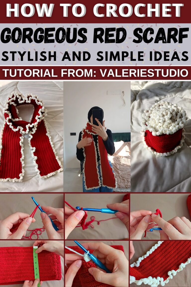 Stay Cozy: Free Crochet Pattern for a Stunning Red Scarf