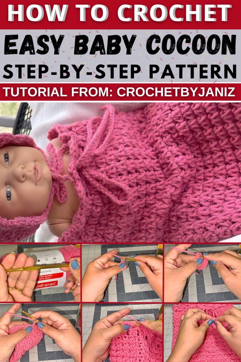 Super Easy Crochet Baby cocoon For 0–3 months Pattern 2 N